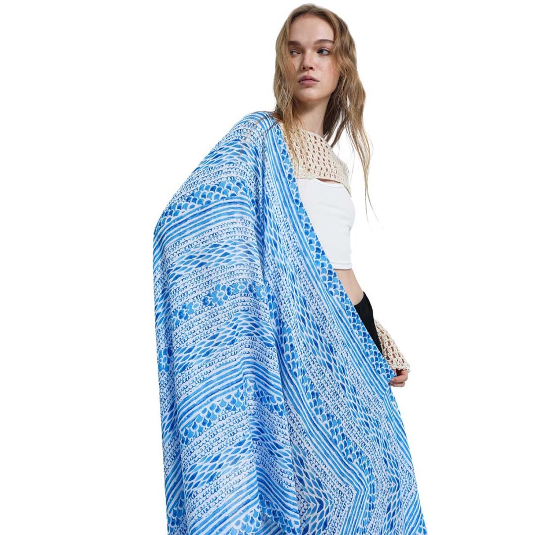 Premium Silk Women's Scarf In Delicate Patterns