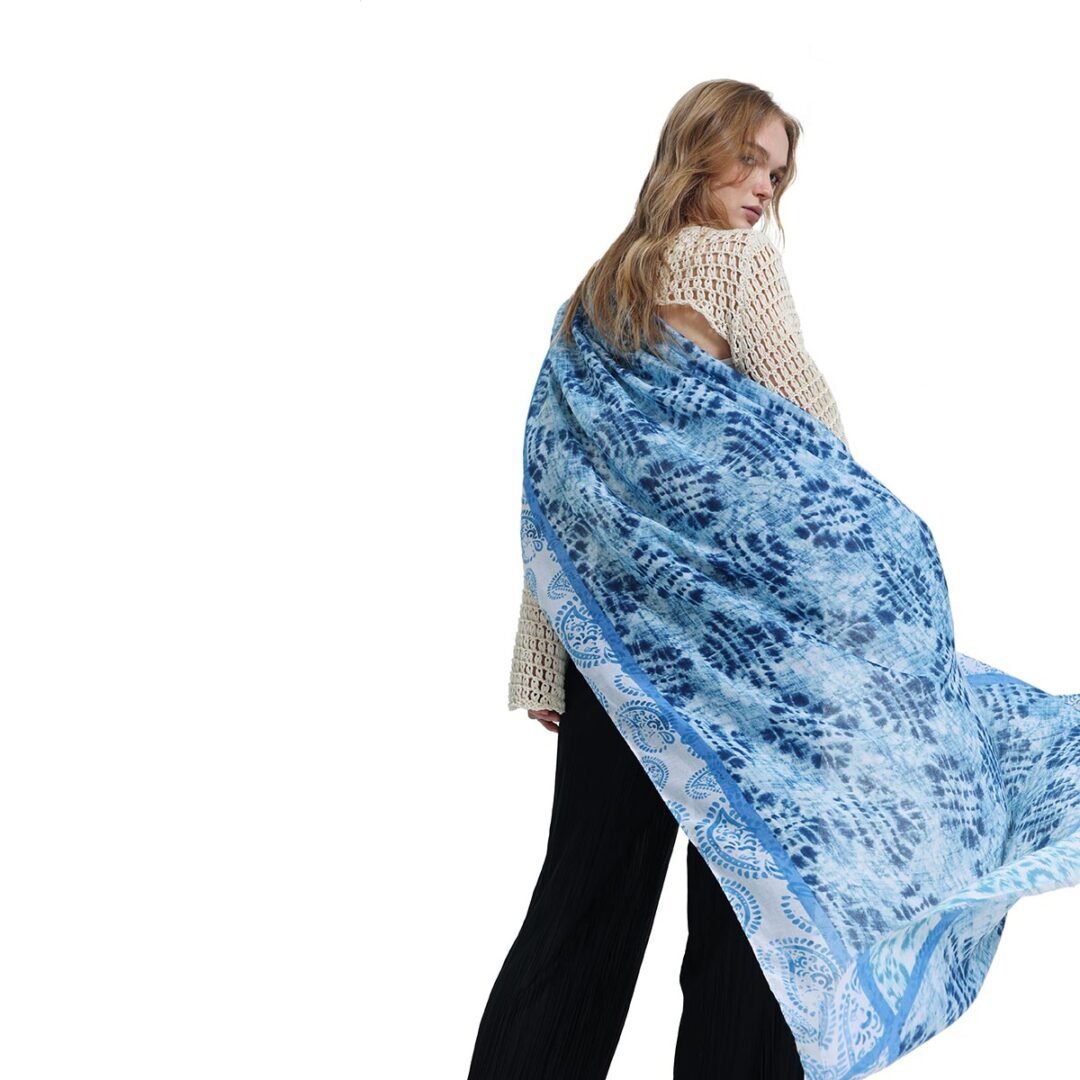 Earth Tones Give Silk Scarf Timeless Charm