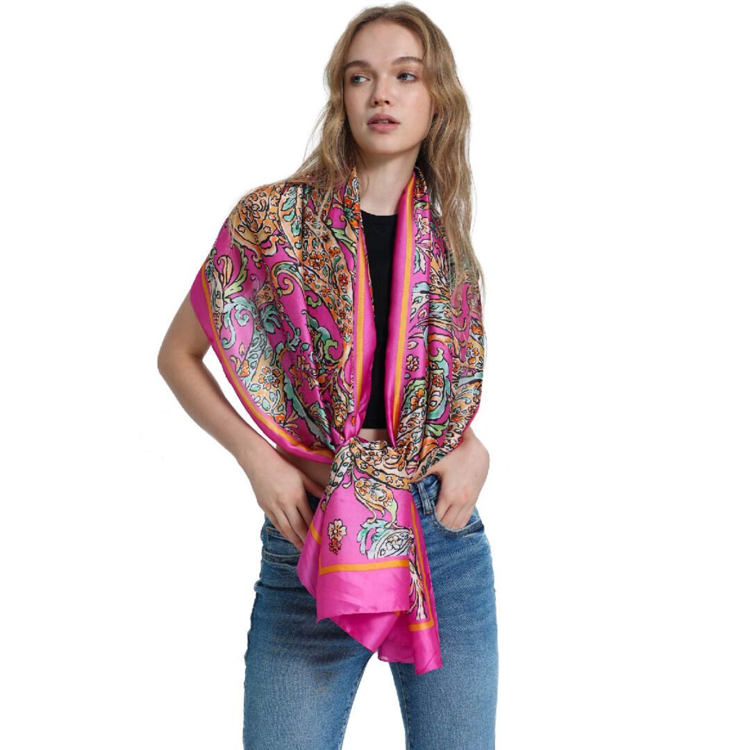 Women's Silk Scarf Captures The Essence Of Feminine Grace